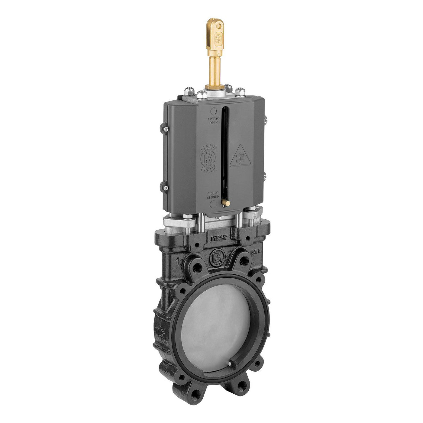 Metaltecnica Zanolo MZ Cast Iron Gate Valve with Stainless Steel Knife ...